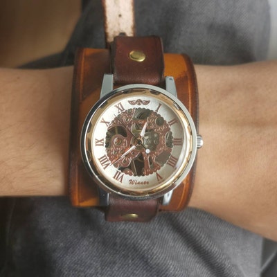 Fallout Inspired Unisex Wrist Watch Made From Full Grain Veg Tan ...