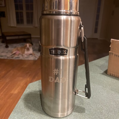 Engraved Thermos Stainless King 40oz Beverage Bottle Personalized ...