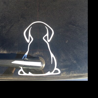 Dog Wagging Tail Rear Window Decal - Etsy