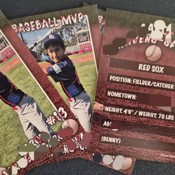 Baseball Trading Card • Custom Printed Trading Card • Personalized ...