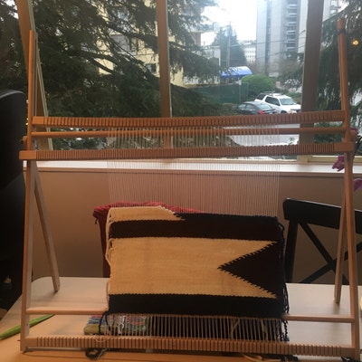 Huge Professional Weaving Loom Kit With Adjustable Stand 89 Cm X 87 Cm ...