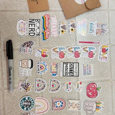 Laptop Name Stickers, Cute Name Stickers, Tumbler Name Sticker, Rainbow ...