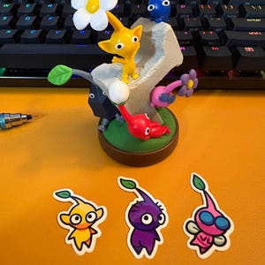 Pikmin Vinyl Sticker Weatherproof - Etsy