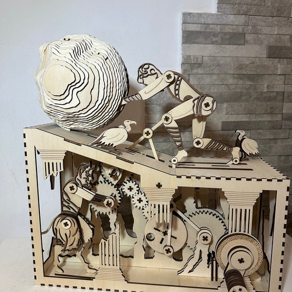 DIGITAL FILE - Sisyphus Automata - Kinetic Sculpture - Laser Cutter ...