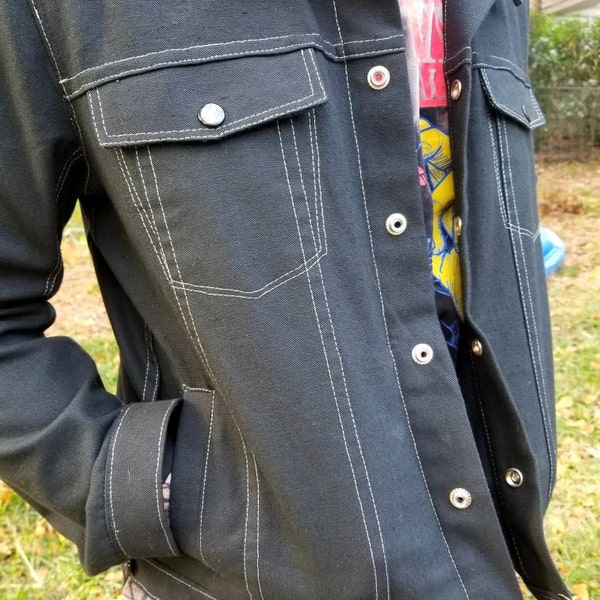 Trucker Jacket Sewing Pattern | Fitted Denim Style (PDF Pattern) - Etsy
