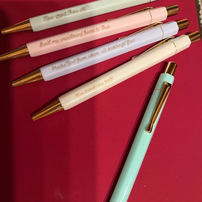 Hymn Pen Set Christian Pen Set Inspirational Pens Prayer Journaling ...