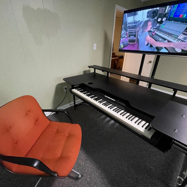 Customized L Shaped Desk With Curve, You Pick Your Tables, Corner Desk ...