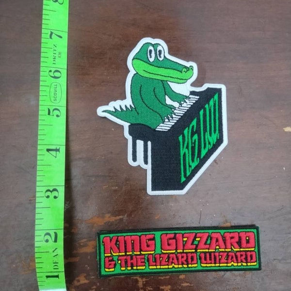 Gizzy Gator Piano Player - King Gizzard Sticker - Etsy
