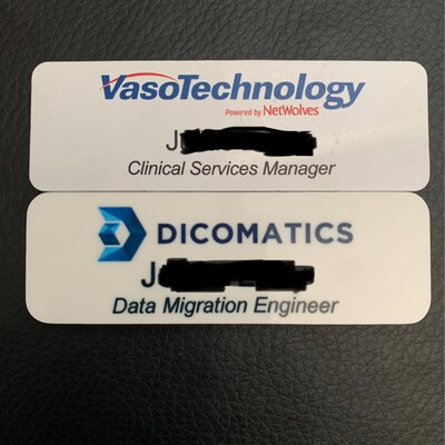 Full Color Personalized Wearable Magnetic Name Tags. Your Color Logo ...