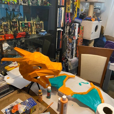 Charizard Paper Mask & Wings - Etsy