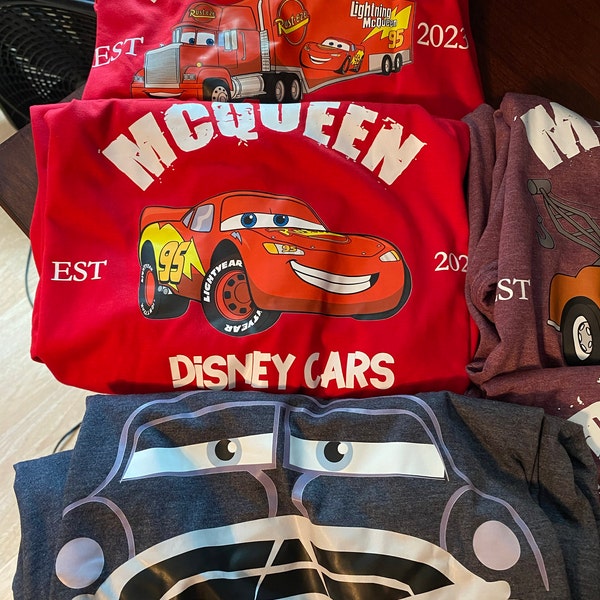 Disney Cars Pixar Family Matching Shirt, Cars Group Shirt, Disney ...