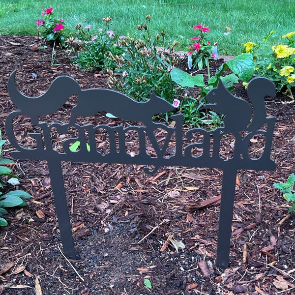 Custom Garden Sign - Plasma Cut, Steel Sign - 15" Wide by 19.5" Tall ...
