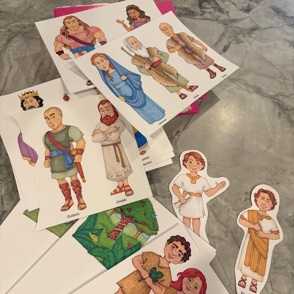 Old Testament Bible Characters Printable Set | Christian Teaching ...