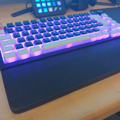 Walnut Wrist Rest for Mechanical Keyboards Handmade Wood Support Wrist ...