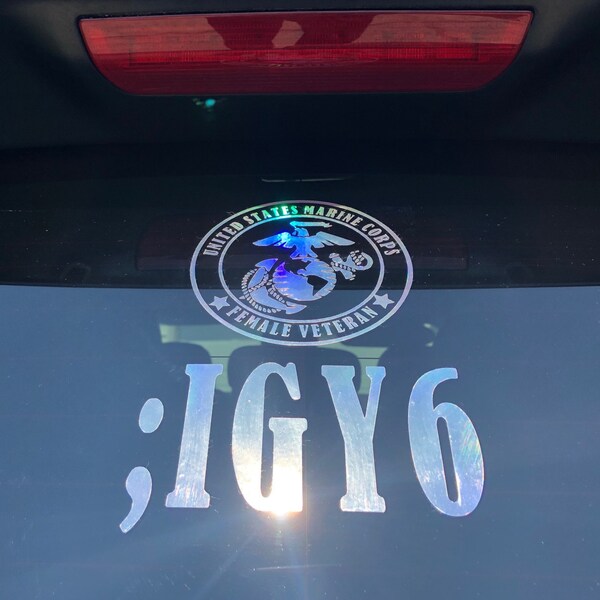Female Veteran& ;IGY6 Set - USMC Vinyl Decal - Detailed - Semper ...