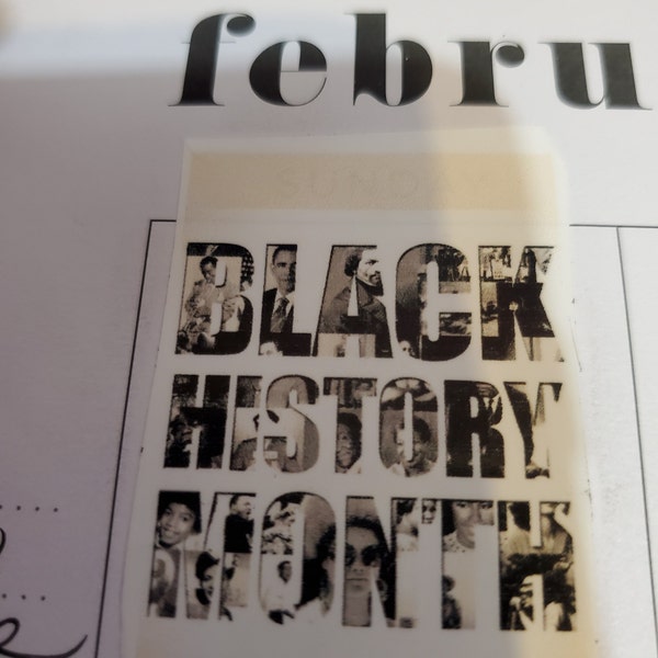 BLACK HISTORY Month Printable Weekly Planner Kit, Black Girl Magic ...