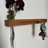 Wooden Key Holder With Vase for Flowers I Key Hooks Wall Decoration ...