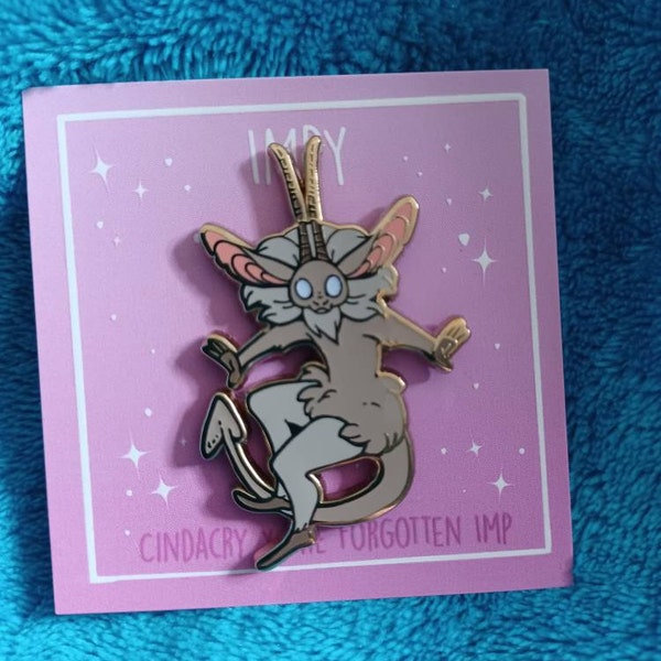 Imp Cryptid Hard Enamel Pin | Kawaii Impy Goblin - Etsy