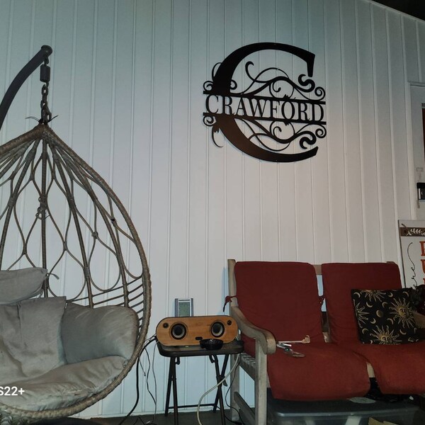 Custom Metal Signs | Monogram Wall Decor | Metal Wall Art | Last Name ...