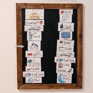 Visual Schedule Toddler Kids Routine Chart Printable Cards - Etsy