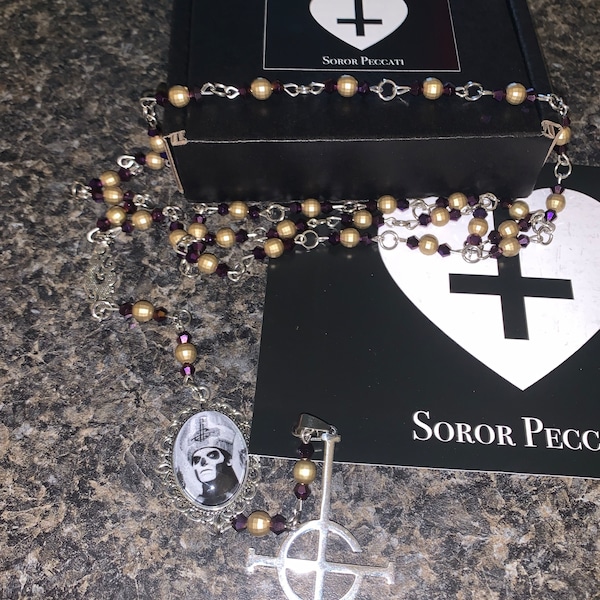 Ghost Gothic Bat & Grucifix Choker - Etsy