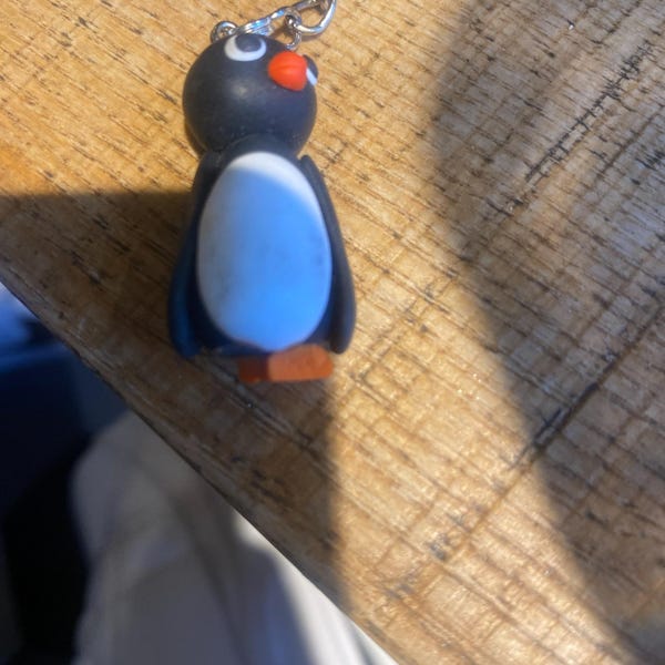Pingu Keychain - Pingu Figure - Penguin Keychain - Penguin Figure ...