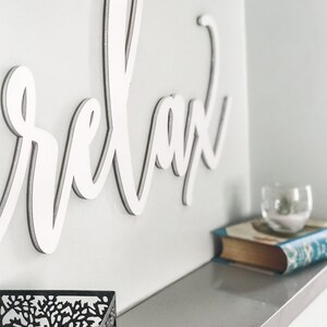 Relax Sign, Wood Relax Sign, Porch Decor, Summer Decor, Rustic Wood ...