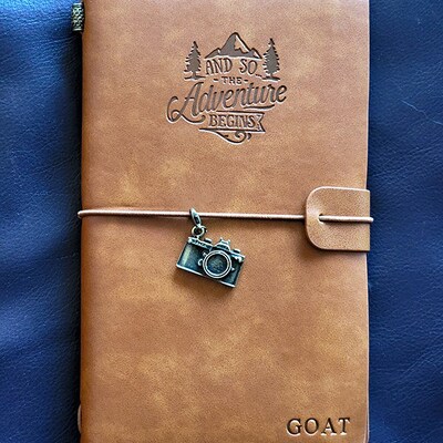 Personalised Travel Journal Notebook Ultimate Travel Gift PU Leather ...