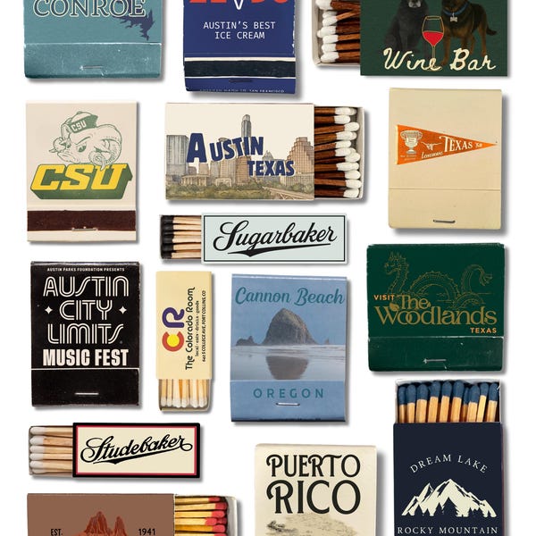 CUSTOM MATCHBOOK ART | Personalized Digital Matchbox Gift | Large ...