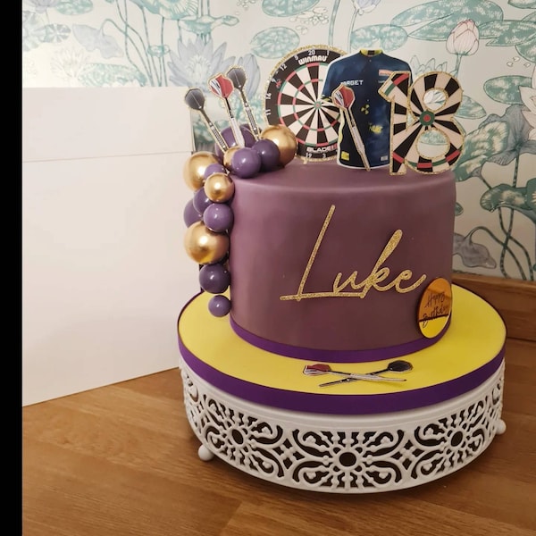 Darts Cake Topper, Cake Topper, Sports Cake Topper, Dart Cake, Dart ...