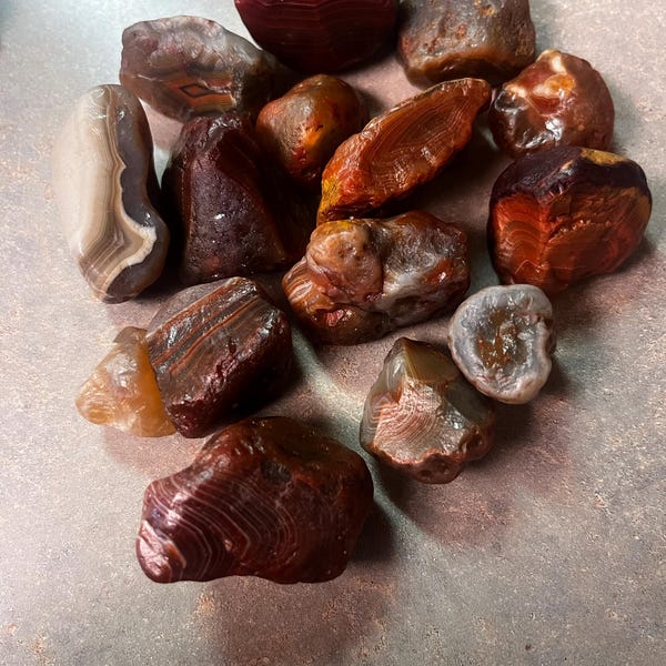 Lake Superior Agate, All Natural Agate, Rough Agate, as Found ...