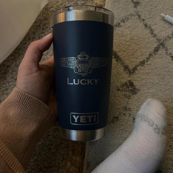 Engraved Military Yeti Tumbler, Air Force Gift, Deployment Gift for ...