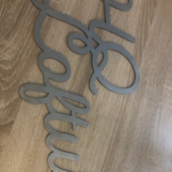 Custom Metal Sign, House Sign, Custom Metal Words, Steel Lettering ...