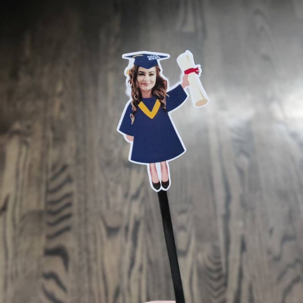 Custom Face Photo Graduation Drink Stirrer Party Decoration Favor Class ...