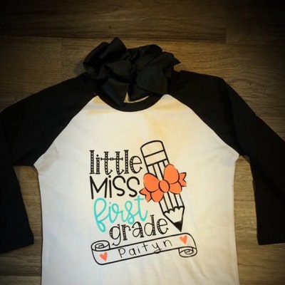 Back to School, Little Miss 1st Grade SVG, School Cut File, School ...