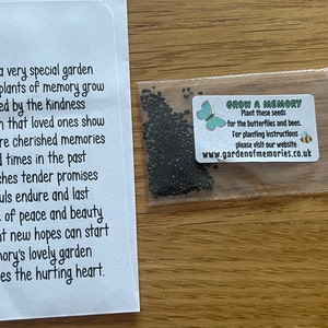 30 Personalised in Loving Memory Funeral Memorial Remembrance Forget Me ...