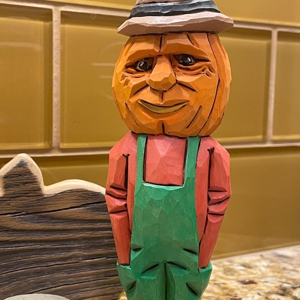 Hobo With Red Flannel Shirt Woodcarving From the Hobo Series Hand ...