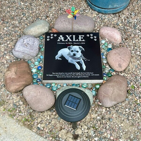 12x12 Personalized Pet Headstone, Goat, Cow, Horse, Pig Farm Tombstone ...