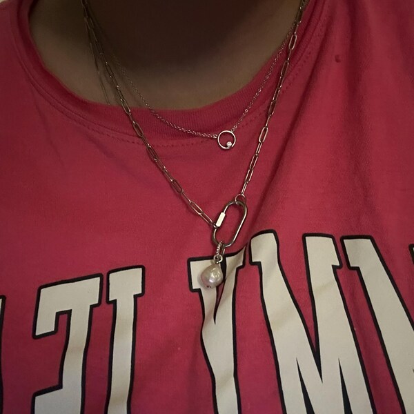 Puffy Initial Mini Bubble Letter Gold Filled Chain Necklace Stainless ...