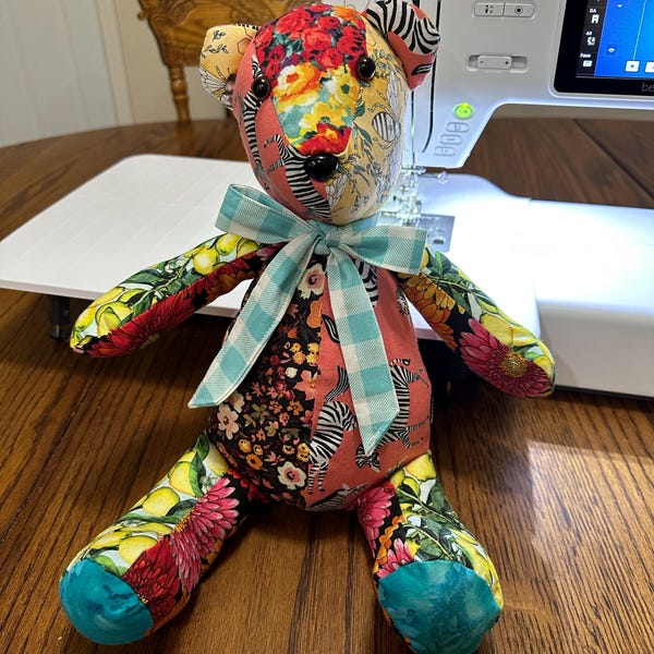 Memory Bear Pattern, Keepsake Bear Sewing Pattern, Teddy Bear, Stuffed ...