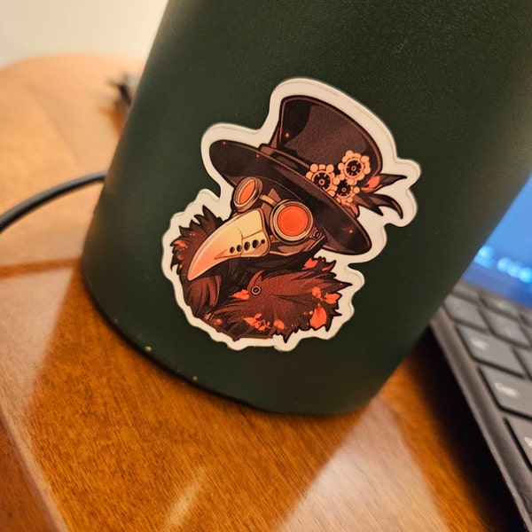 Steampunk Pirate Ship Sticker - Waterproof Vinyl Decal for Laptops ...