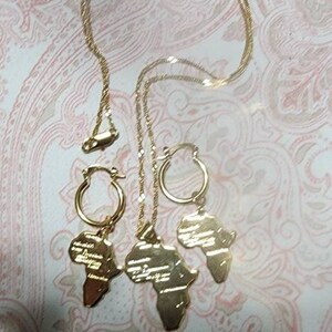 Beautiful Iraq Map Contour Pendant With Small Heart Charm Necklace ...