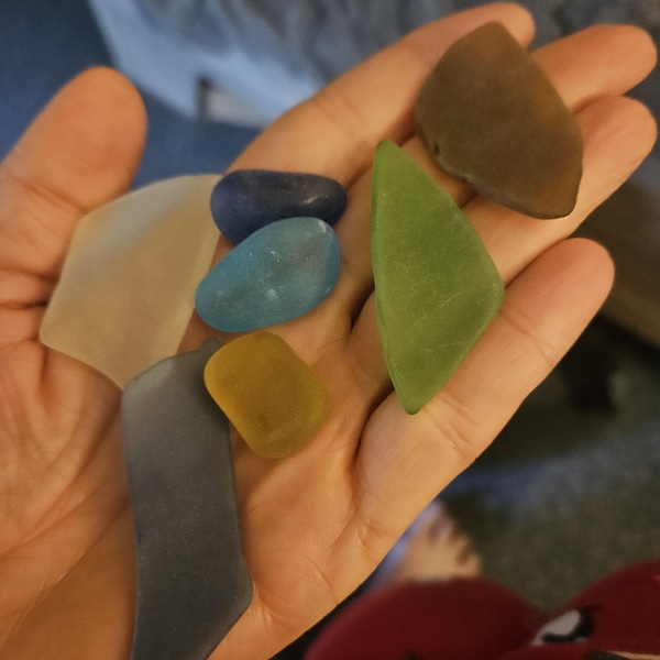 Large Sea Glass Beach Glass Ocean Tumbled Sea Glass Frosty Sea Glass ...