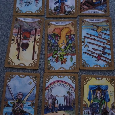 Legend of Zelda Tarot Card Deck 79 Cards Major and Minor Arcana Happy ...