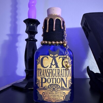 Final Fantasy Inspired HOLY WATER Potion Bottle With Magical Swirling ...