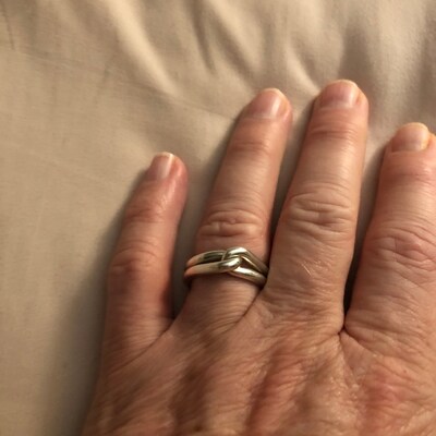 Solid Silver Circle Disk Ring, Silver Ring, Silver Disk Ring Modern ...