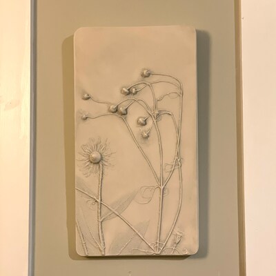 Giant Plaster Tulip Bas Relief Wall Art 15x 30 1/2 - Etsy