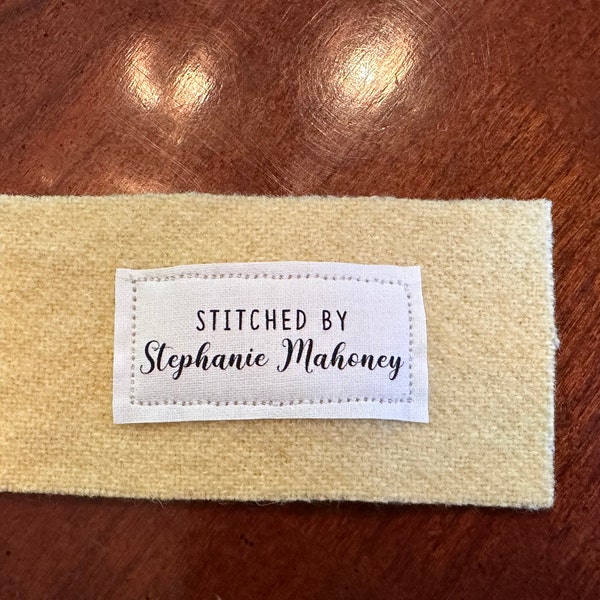 Fabric Sewing Name Tags, 40 X Cotton Name Labels, Personalized, Custom ...