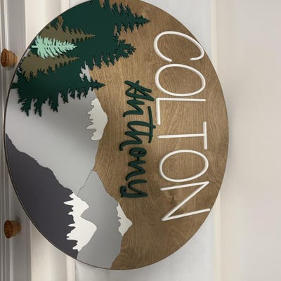 Wood Safari Jungle Outlines Wall Silhouette Nursery Bedroom African ...