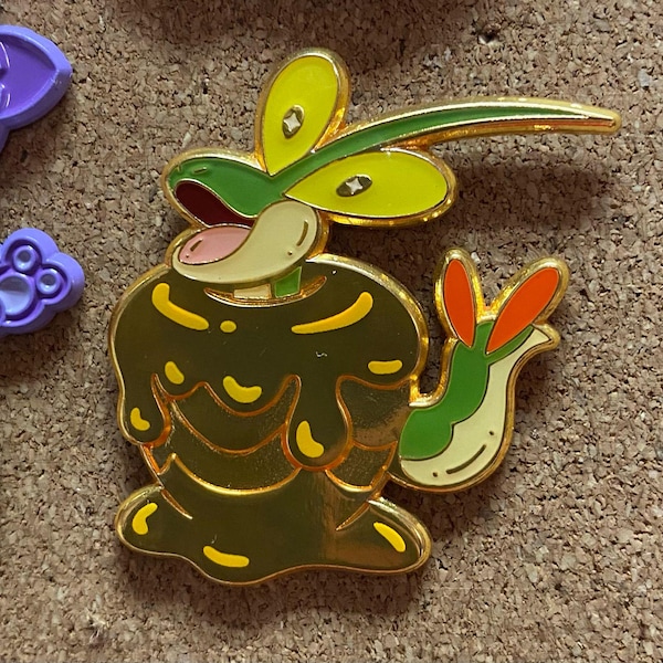 Kitakamimon | Dipplin Chrome Enamel Pin - Etsy